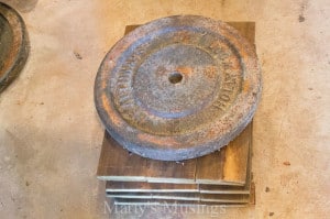 DIY Rustic Wood Chargers