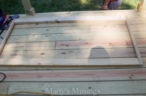 DIY Sunburst Deck Railing - Marty's Musings