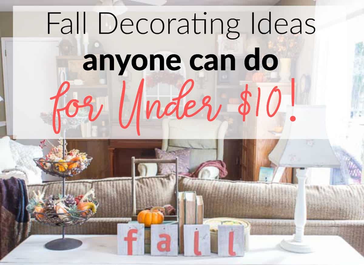 Easy Fall Decorating Ideas on a Budget!