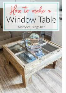How to Make a Window Table (For the Rustic Look)