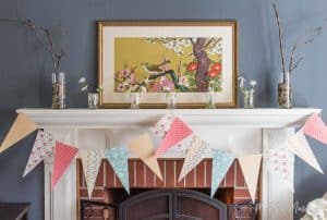 Easy Spring Banner from Scrapbook Paper Tutorial