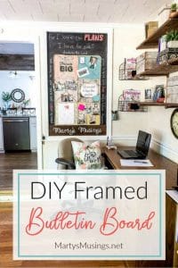 DIY Bulletin Board for Your Home Office - Marty's Musings