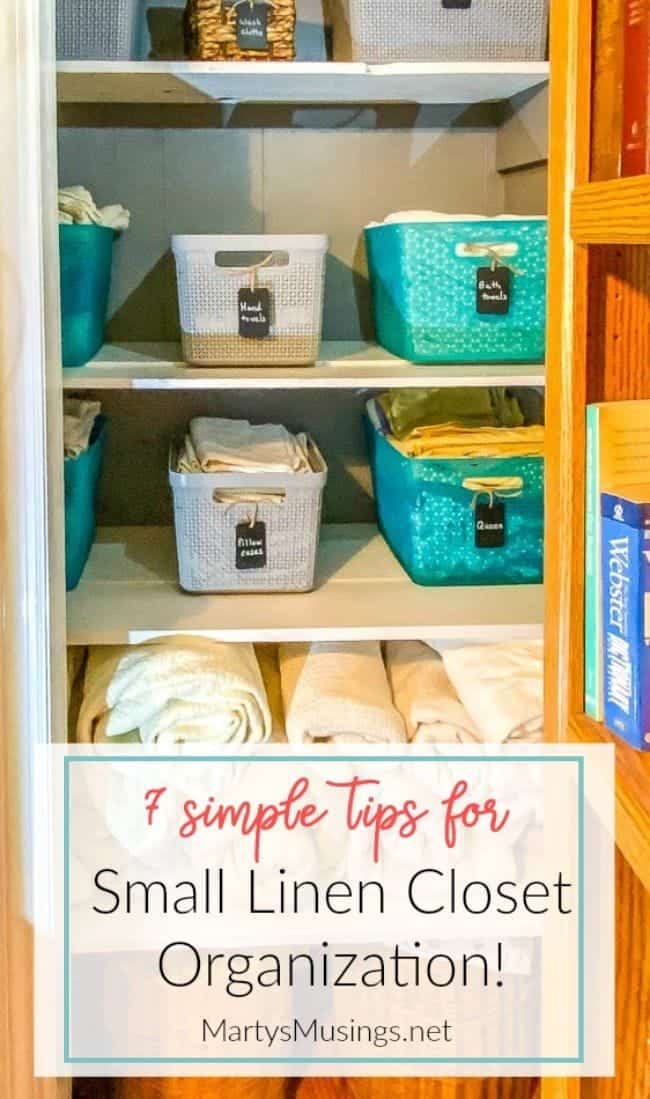 Small Linen Closet Organization: 7 Simple Steps to Make More Room!