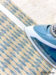 Upcycled Vintage Sheet into No Sew Table Runner | Marty's Musings