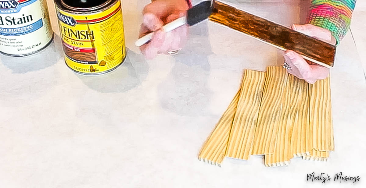 DIY Wood Shim Wreath Tutorial - Marty's Musings