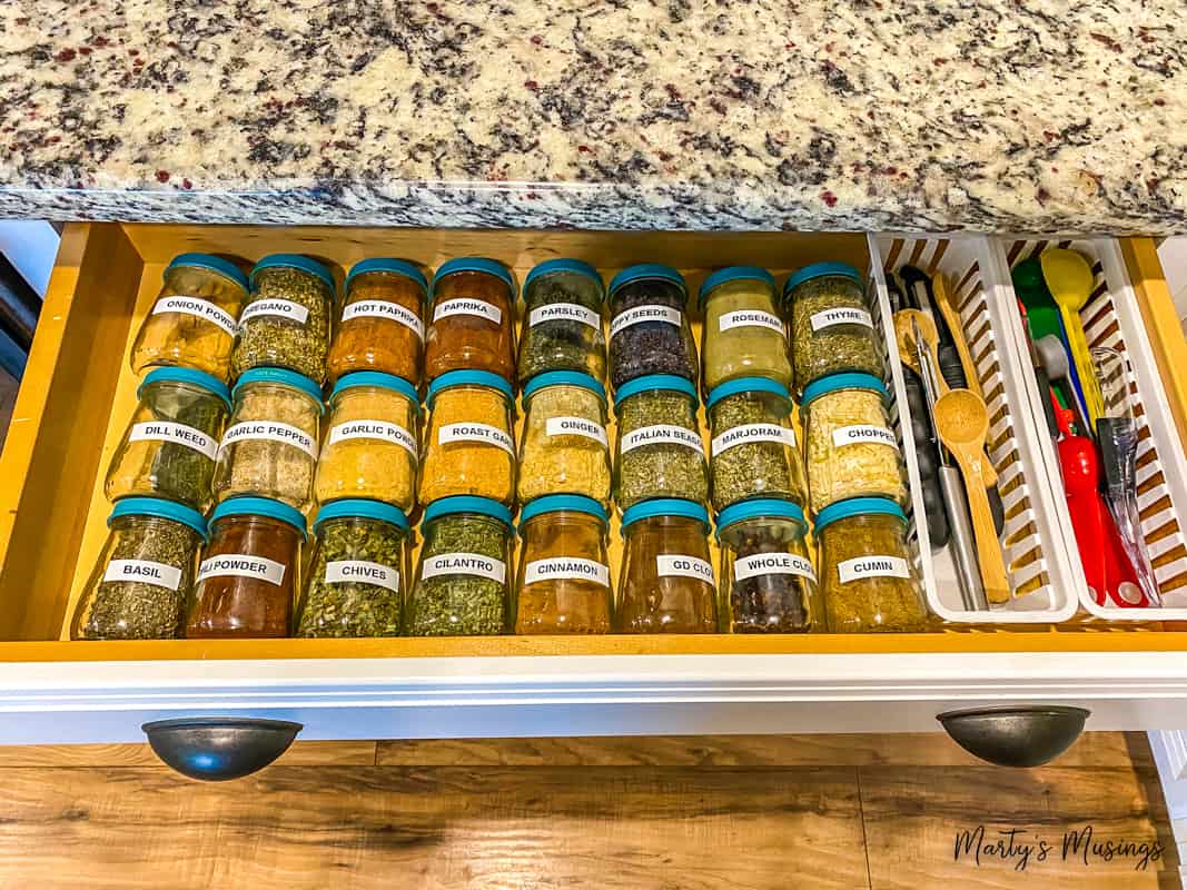 How to Organize Spices in a Small Space - Marty's Musings