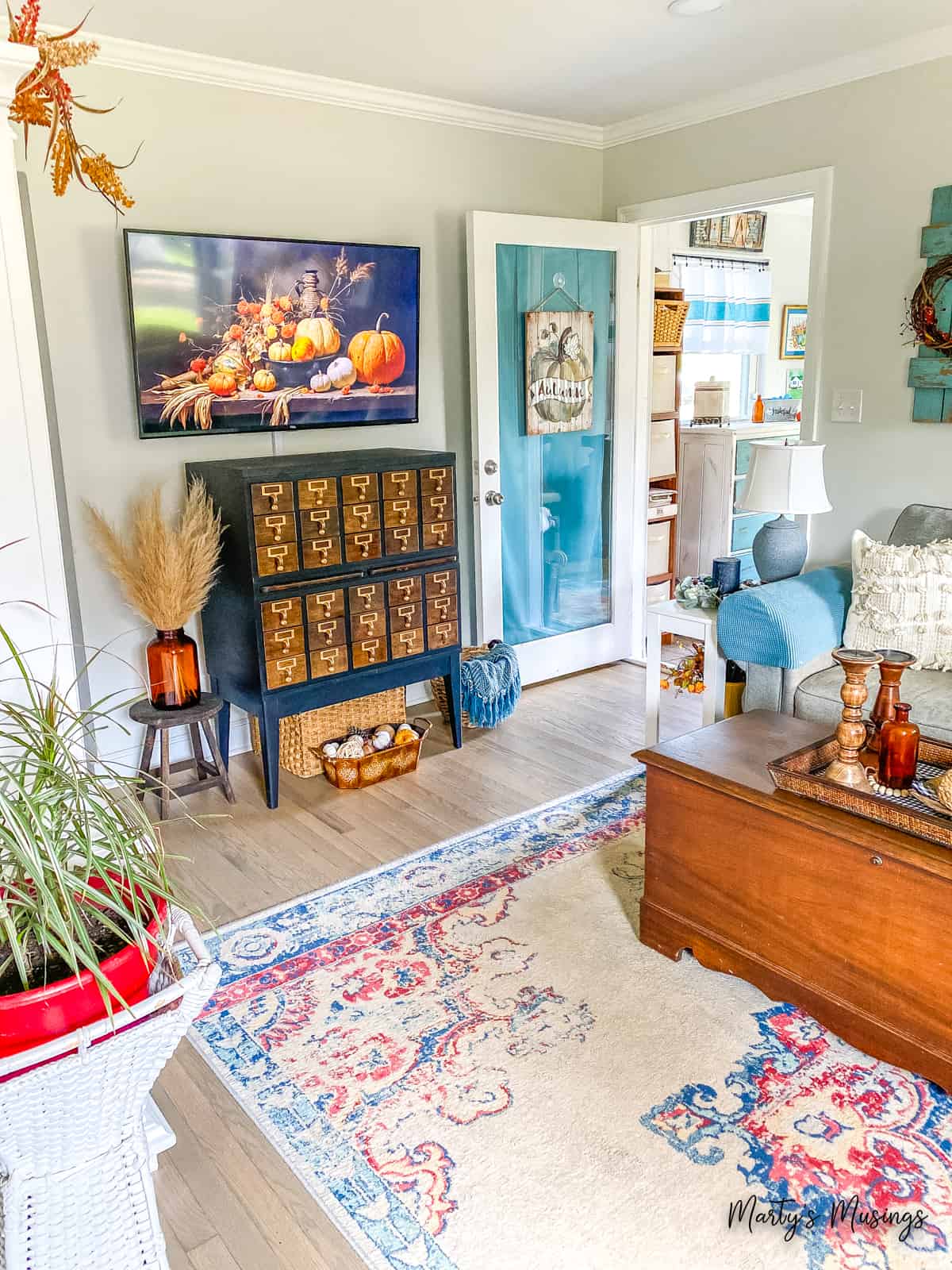 Cozy Fall Cottage Decor - Marty's Musings