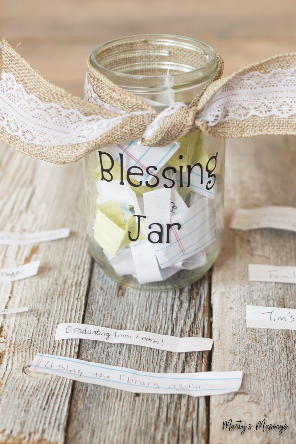 Family Blessing Jar - Marty's Musings